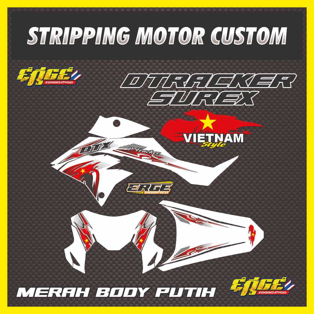 Jual Striping surex vietnam style striping dtracker bebas reequest nama ...