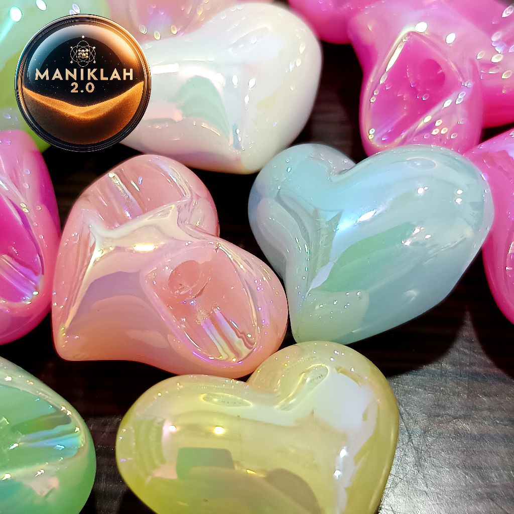 Jual Manik Luxury UV LUBANG SAMPING Bentuk Love, Warna Mix, Jumlah Isi ...