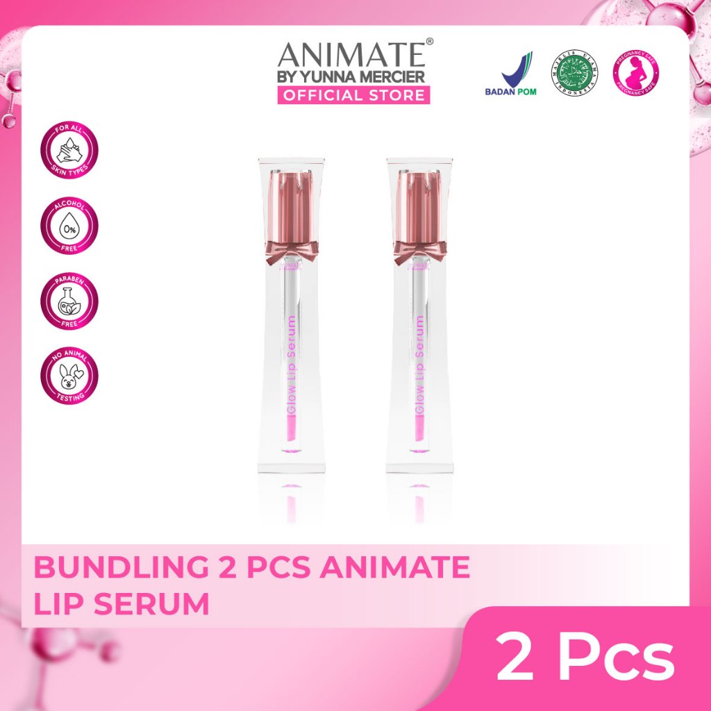 Jual [BUY 1 GET 1] Animate Bundling Glow Lip Serum 4 ml | Shopee Indonesia