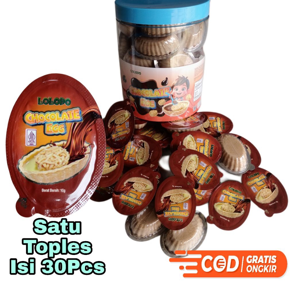 Jual Halal Chocolate Egg Toples Isi 30pcs Cemilan Nikmat | Shopee Indonesia