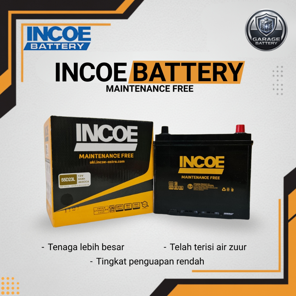 Jual Incoe MF Aki Mobil Mitsubishi Mirage 55D23L 12V / 60Ah - Aki ...