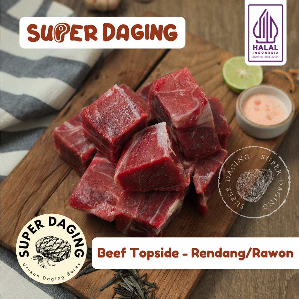 Jual SUPER DAGING Beef Topside Daging Sapi untuk Rendang Rawon Semur ...