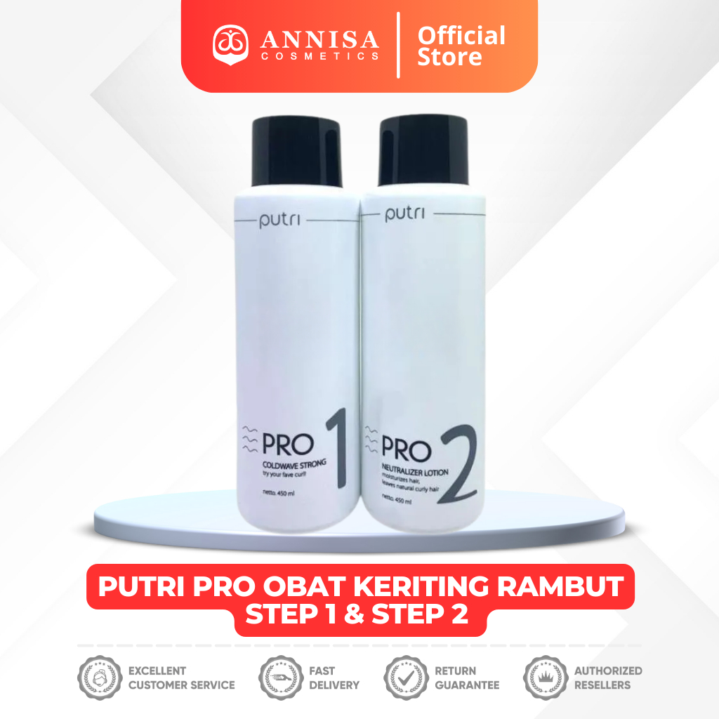 Jual Putri Pro Obat Keriting Rambut Step 1 Coldwave Strong & Step 2 ...