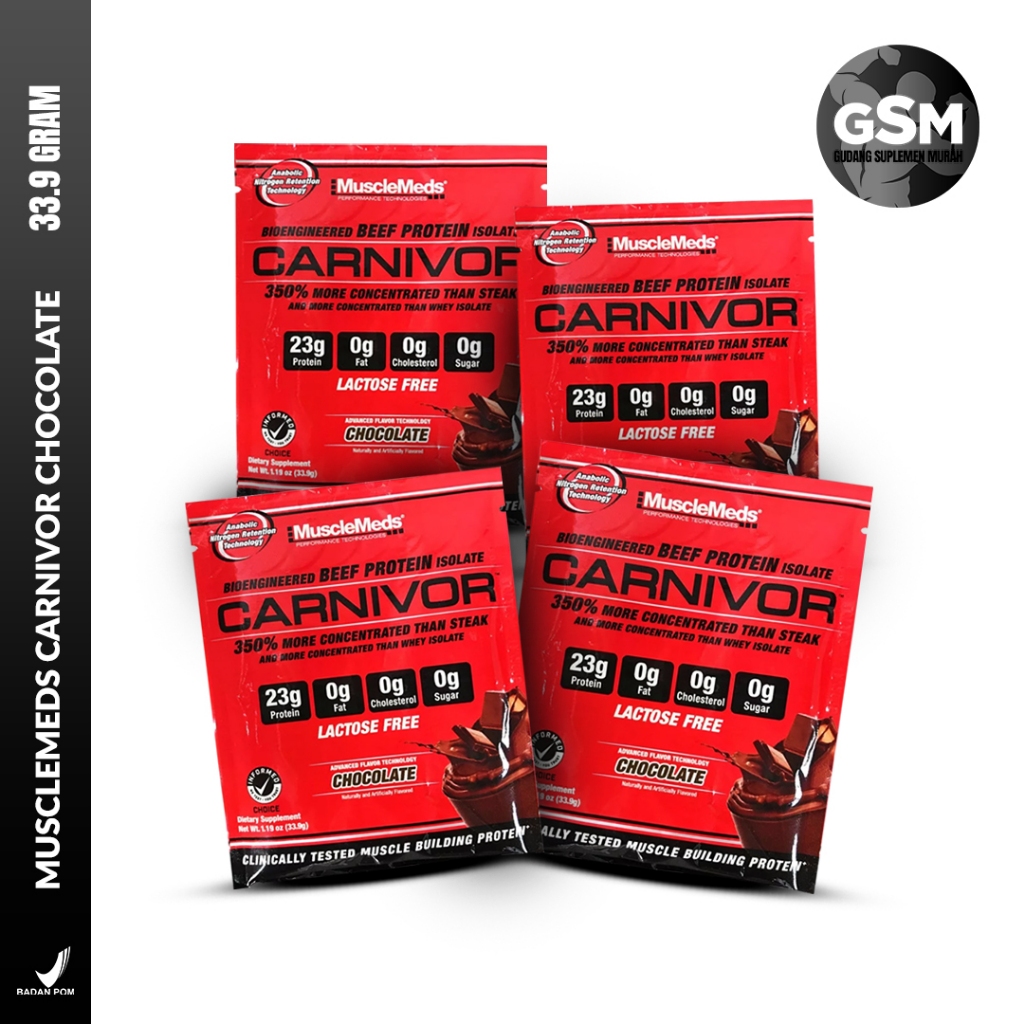 Jual MUSCLEMEDS Carnivor Whey Protein Beef Protein Sachet GSM | Shopee ...