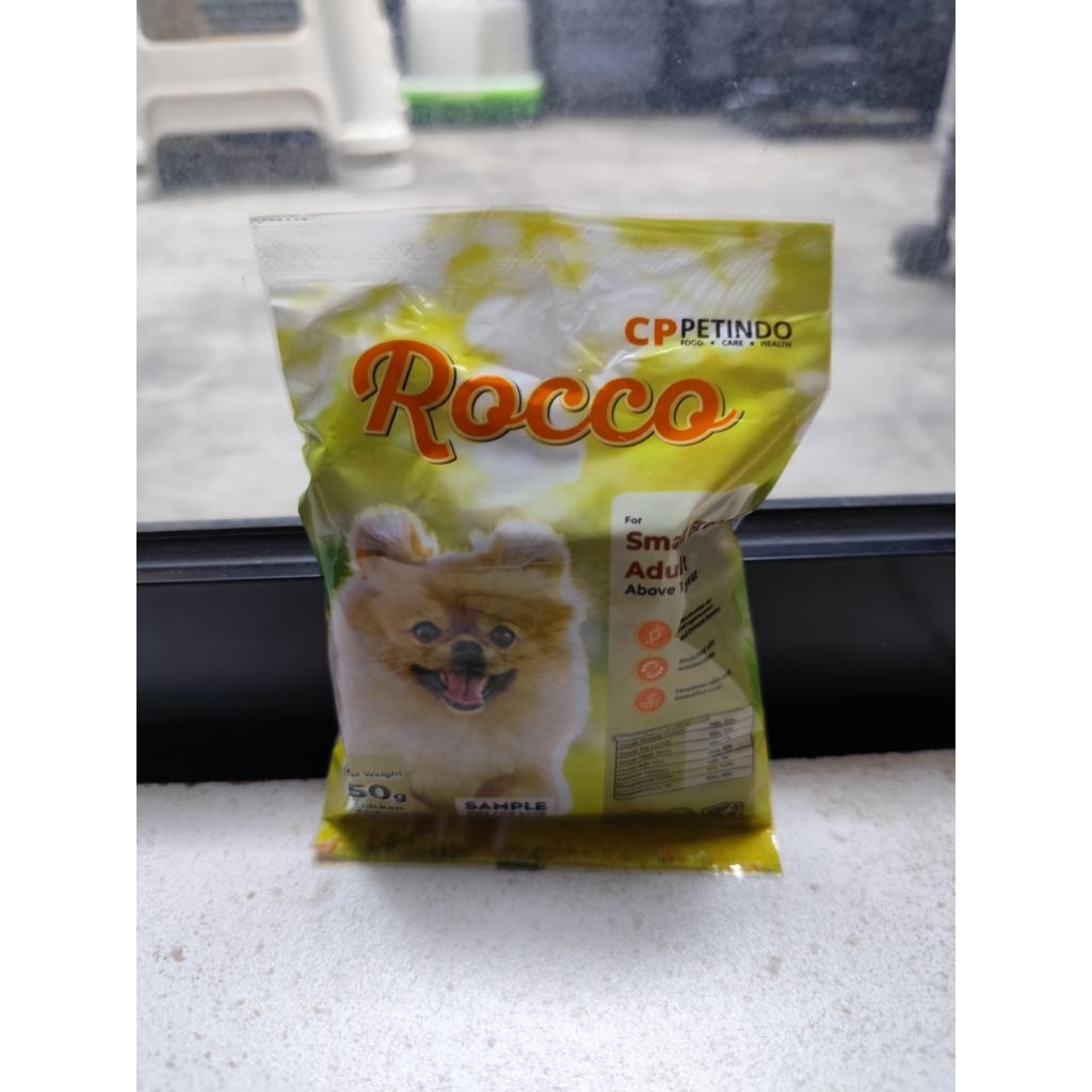 Jual rocco for small breed adult above 1 year chiken and duck 50g ...