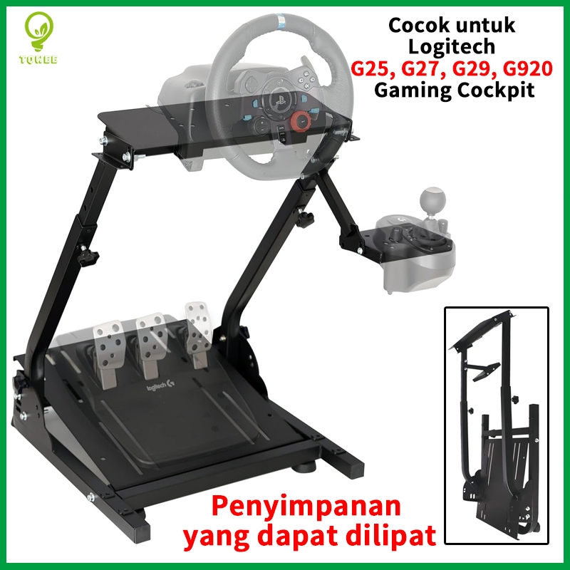 Jual Racing Simulator Steering Wheel Stand Dapat Diatur Ketinggiannya ...