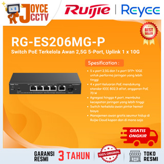 Jual Ruijie Reyee RG-ES206MG-P Smart Managed PoE Switch 6 Port Multi ...