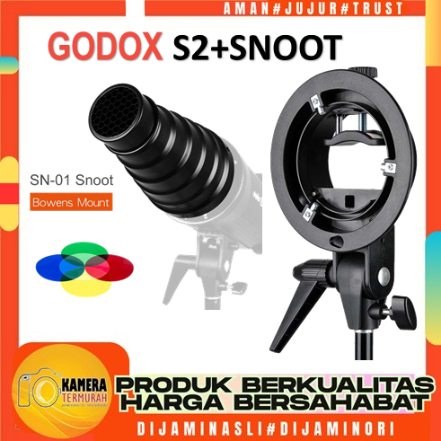 Jual Godox S2 Speedlite S-Type Bracket Bowens Mount Flash Holder V1 ...