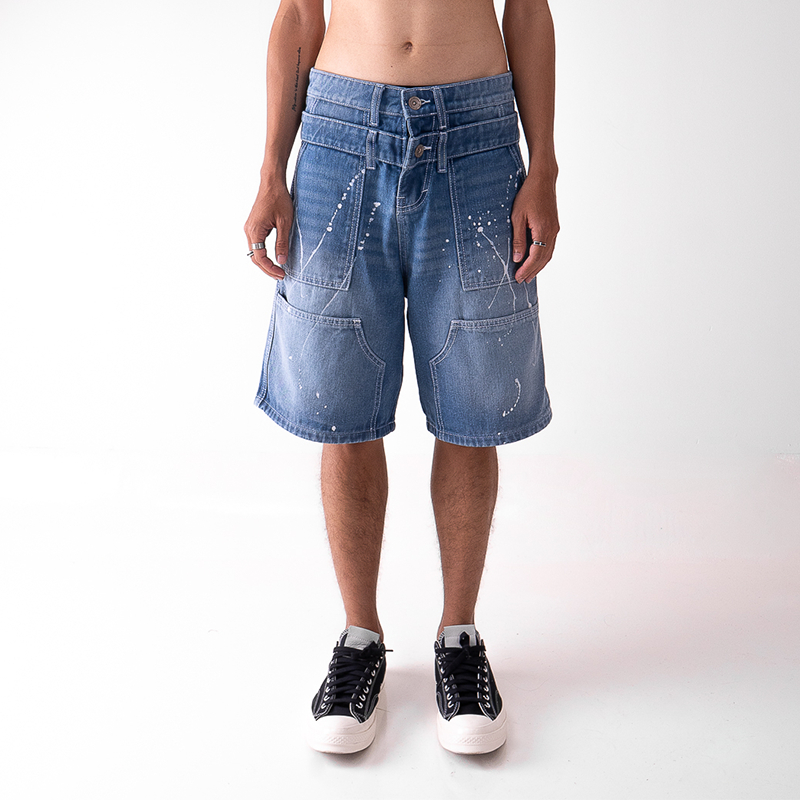 Jual 2TIMESTOO Double Knee Jorts - Light Blue | Shopee Indonesia