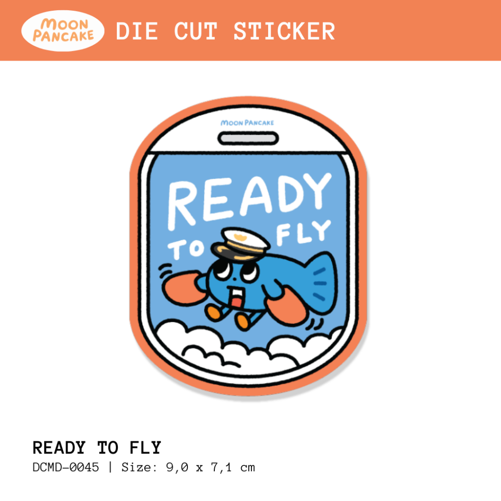 Jual Moon Pancake Die Cut Sticker (Stiker Koper) - Ready to Fly ...