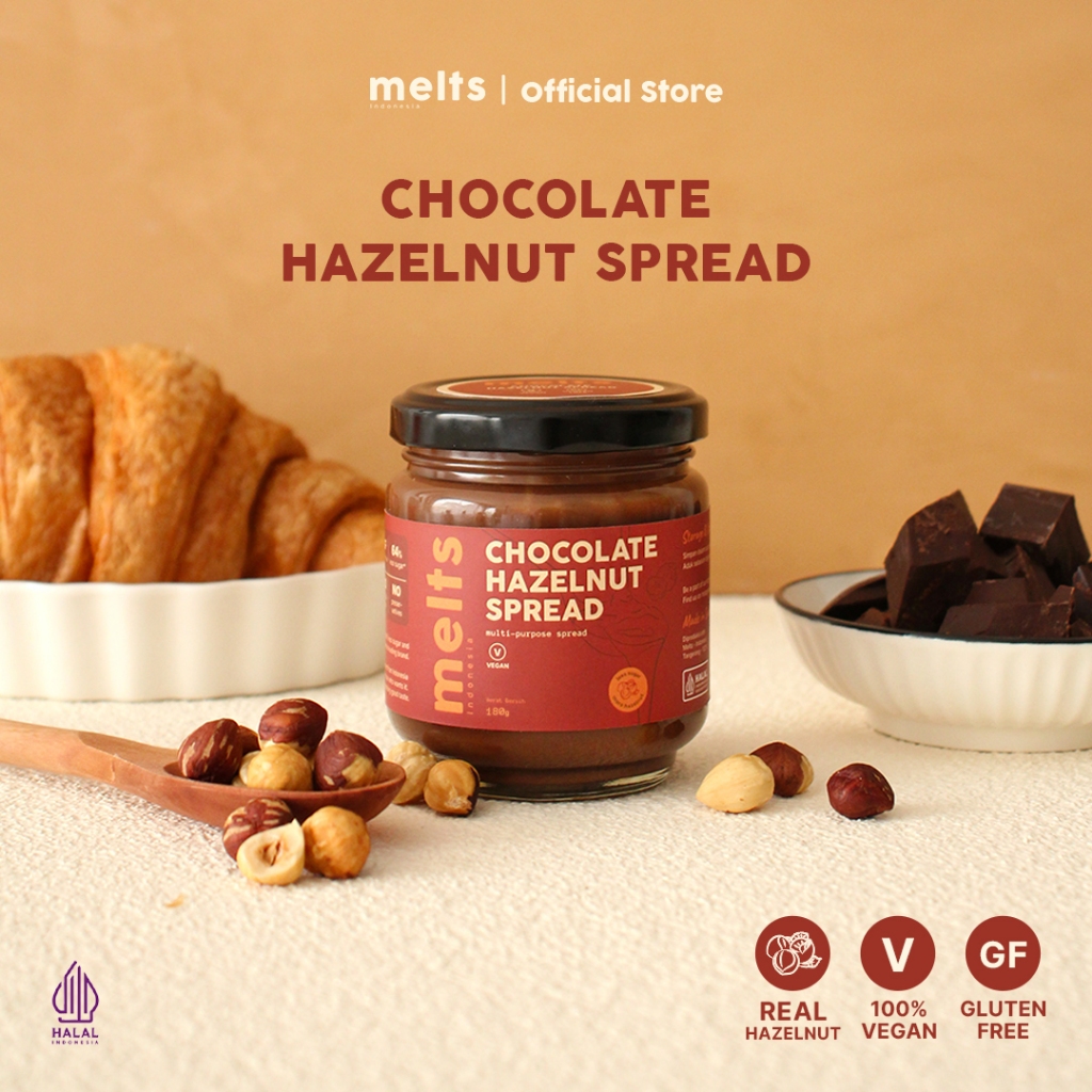 Jual Melts Chocolate Hazelnut Spread | Selai Roti Cokelat Hazelnut ...