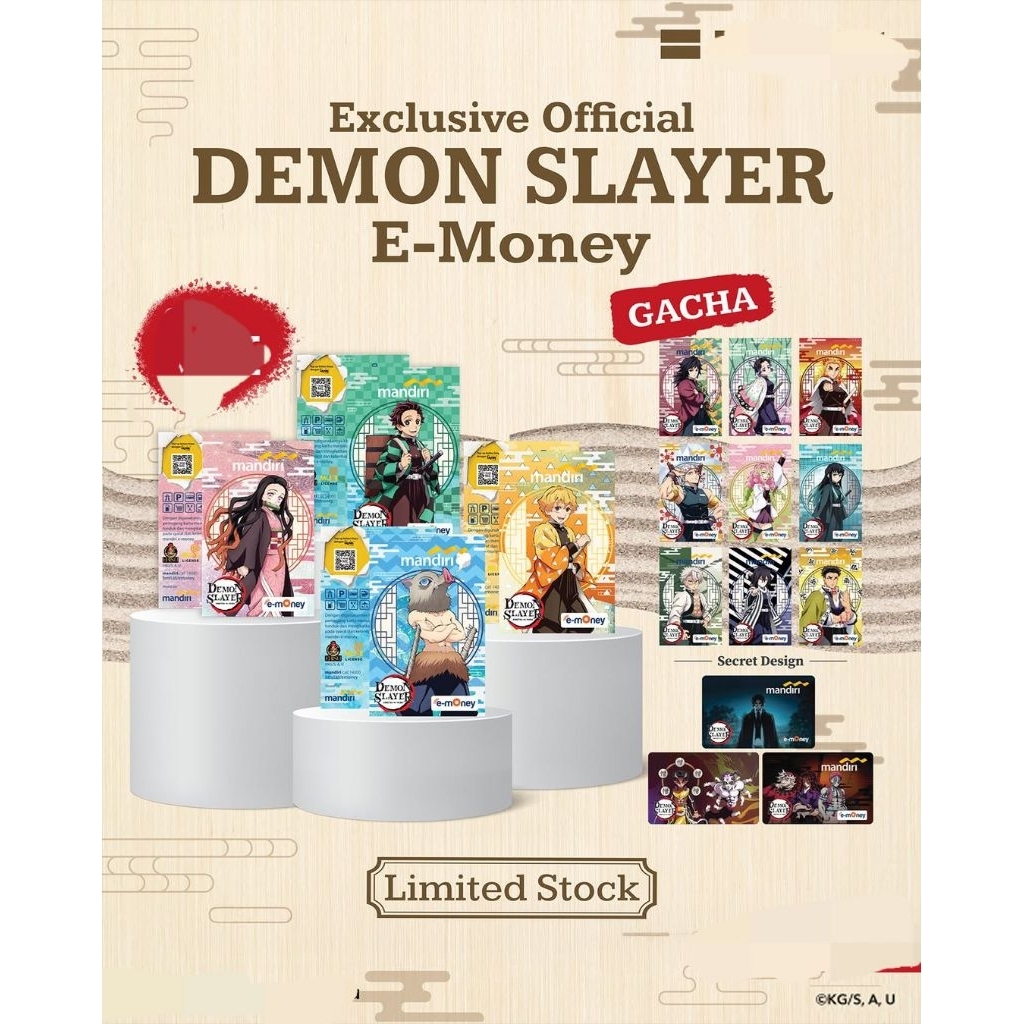 Jual E-money Mandiri Demon Slayer x Ebisu x Family Mart Original ...