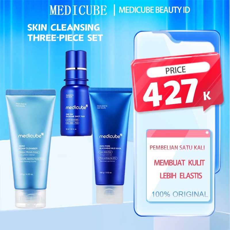 Jual Medicube three-piece set | Medicube Zero Pore Blackhead Mud Mask ...