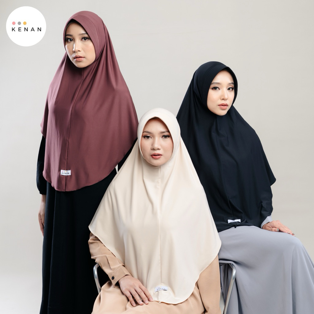 Jual KENAN - Shaima Instan ( Hijab Daily Bergo Pad Size XL ) | Shopee ...