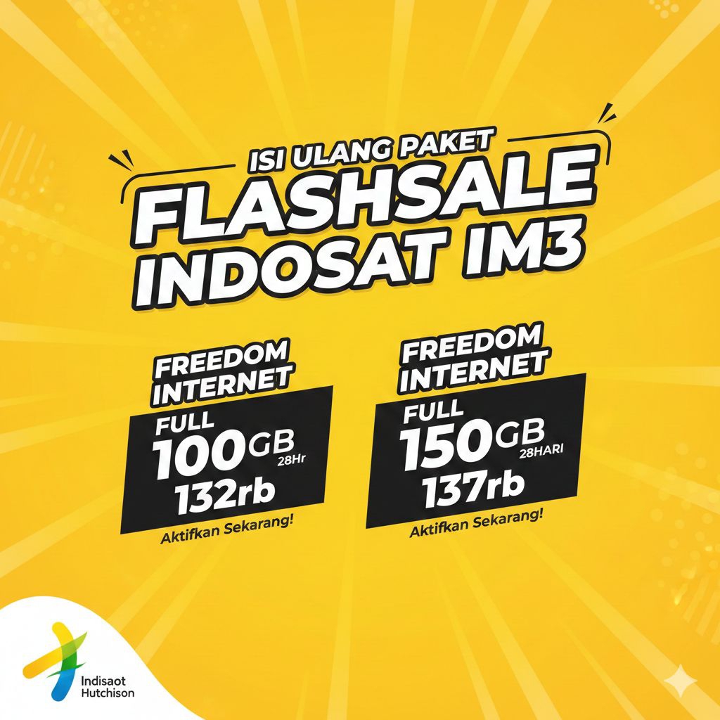 Jual PROMO Isi Ulang Paket Freedom internet 100GB & 150GB | Shopee ...