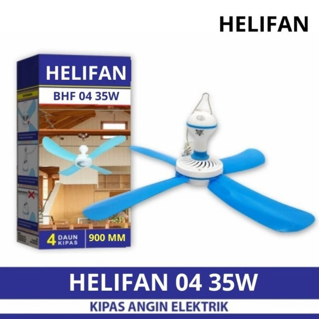 Jual KIPAS ANGIN GANTUNG 35 WATT 4 BALING HELIFAN BHF04 HELIFAN CEILING ...