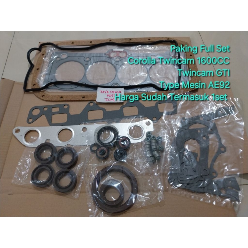 Jual Gasket Full Set Packing Set Paking Set Toyota Corolla Twincam ...
