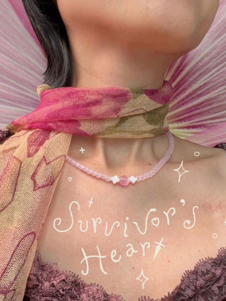 Jual Survivor’s Heart Necklace ( Cancer fighter necklace ) | Shopee ...
