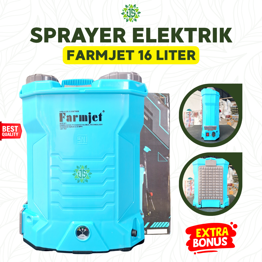 Jual Sprayer Elektrik FARMJET 16 Liter | Tangki Semprot Hama Otomatis ...