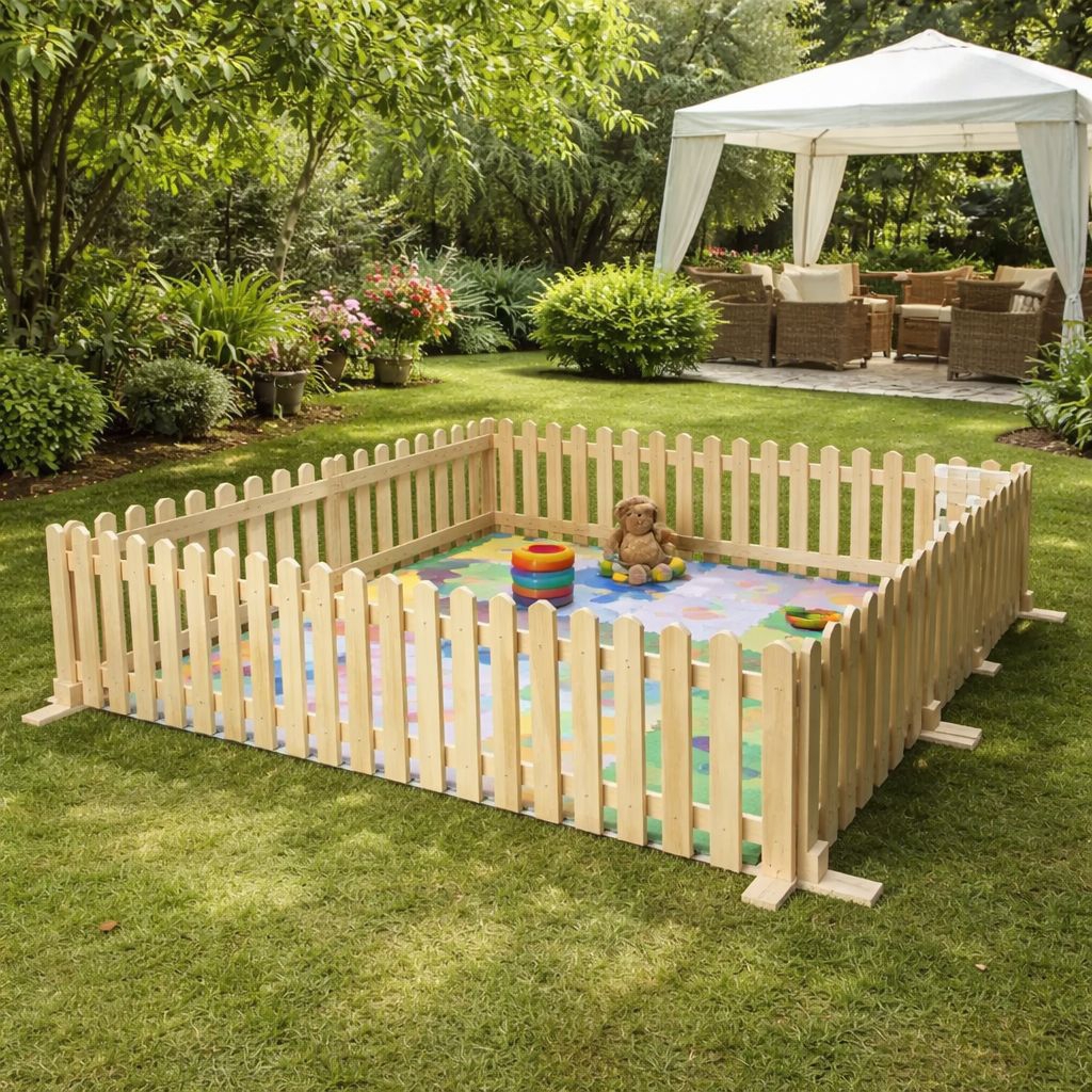 Jual PAGAR PEMBATAS BAYI pagar kayu safety gate 100x50cm untuk halaman ...