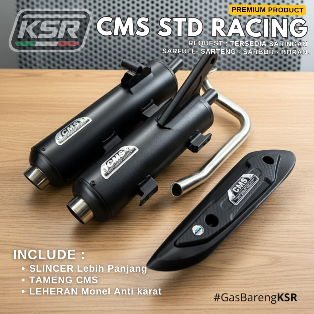 Jual Knalpot CMS FullTAMENG Ngebas Adem Standar Racing ALL MATIC MIO ...