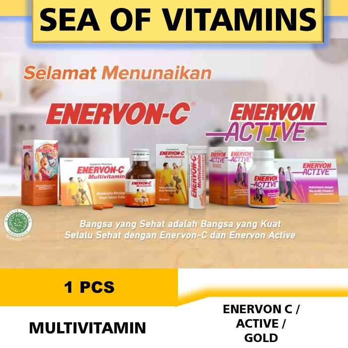 Jual Enervon C Multivitamin Terlengkap & Harga Terbaru Juni 2026 ...
