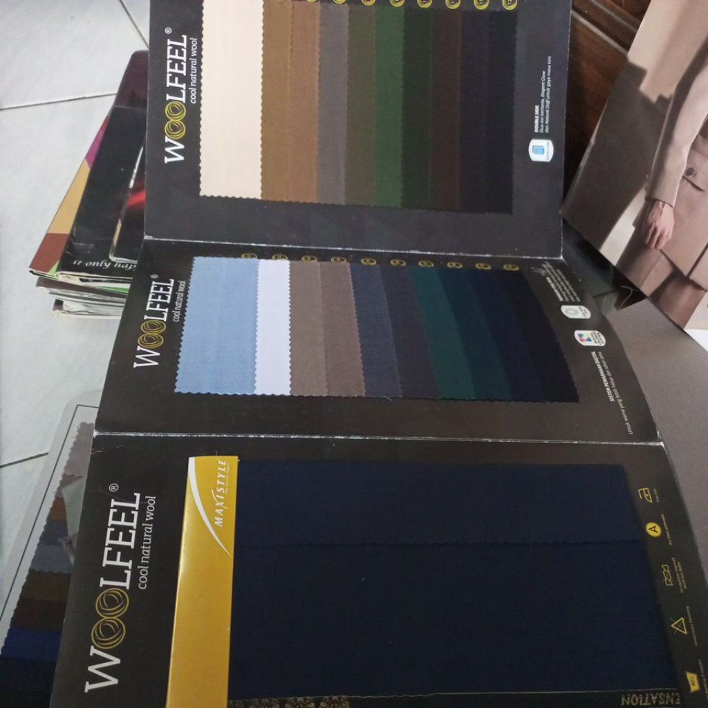 Jual katalog contoh kain woolfeel | Shopee Indonesia