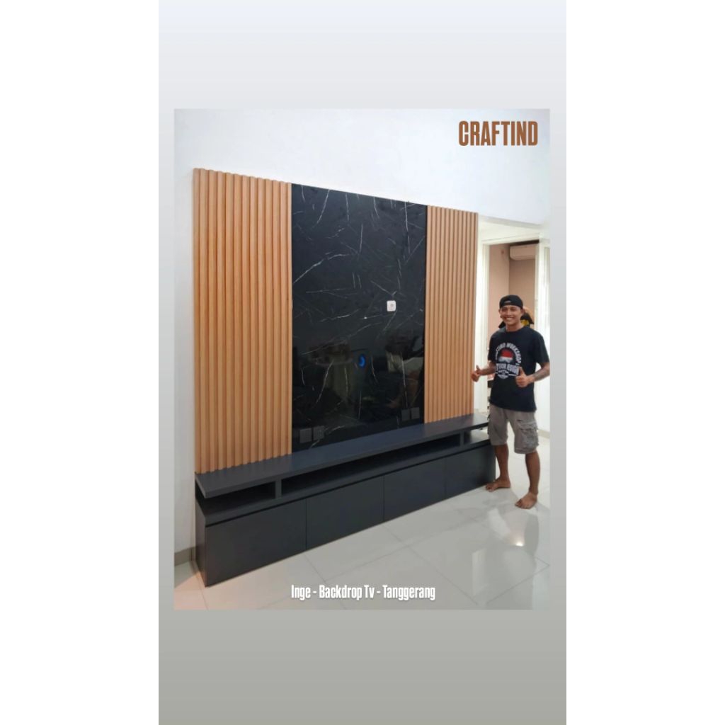 Jual BACKDROP TV MURAH | RAK TV HPL | BUFFET TV HPL | PARTISI PAJANGAN ...