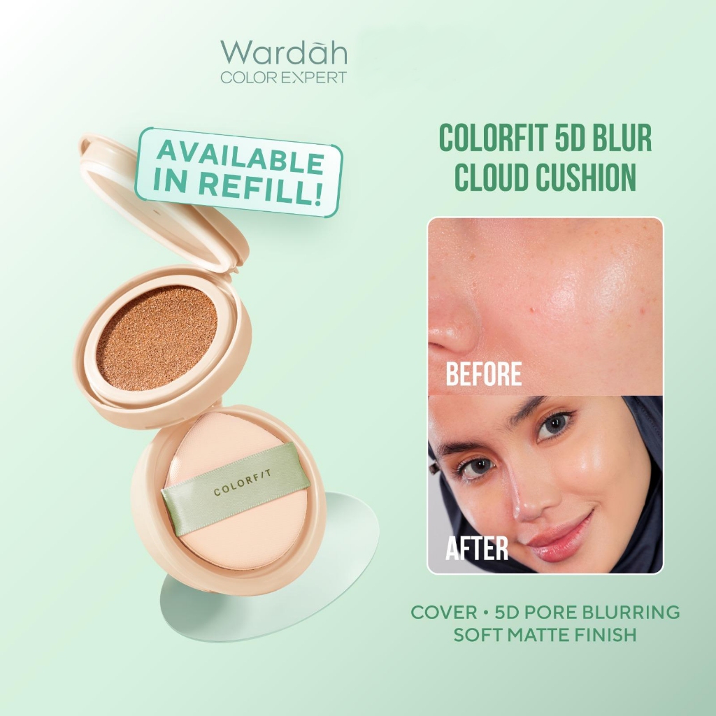 Jual Wardah Refill Colorfit 5D Blur Cloud Cushion 15g SPF 50 PA ...