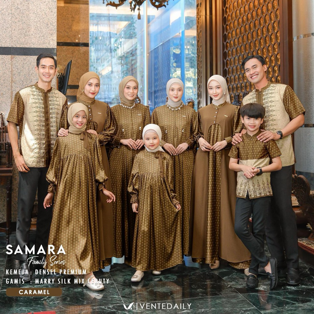 Jual 21/12/25 / SAMARA FAMILY CARAMEL/ SARIMBIT KELUARGA / COD WAJIB ...