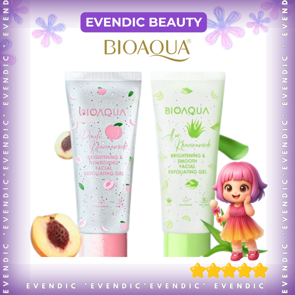 Jual READY BIOAQUA Scrub Wajah Niacinamide Brightening & Smooth Facial ...