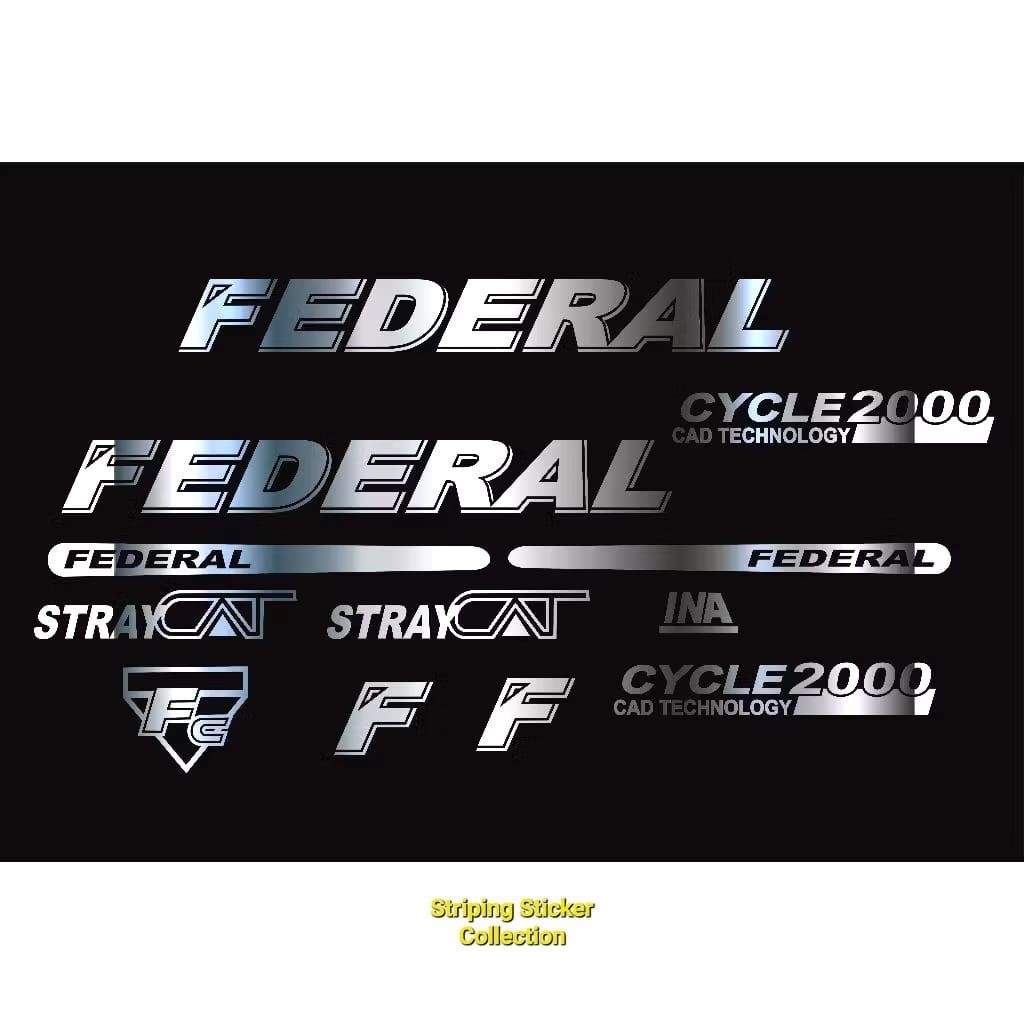 Jual Sticker stiker Sepeda FEDERAL FC 200 STREET CAT FEDERAL CITY CAT ...