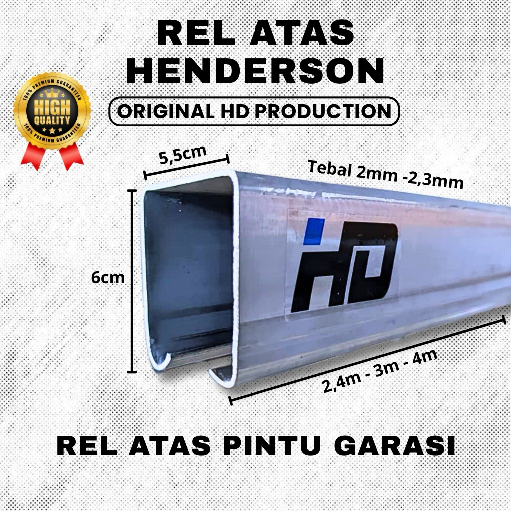 Jual Rel Atas Besar Pintu Garasi Henderson Tebal Panjang 240cm 300cm ...