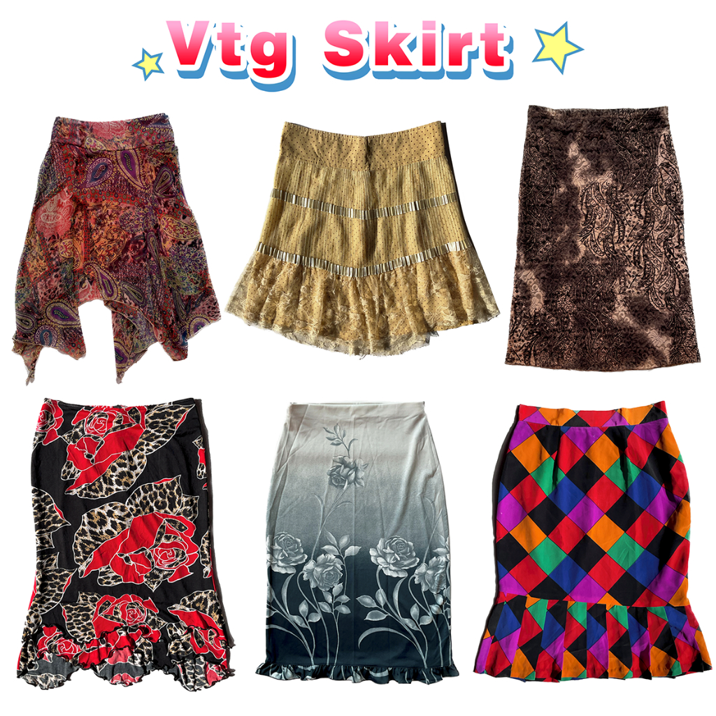 Jual Skirt Vintage Y2k Cottagecore Fairycore Boho Himekaji Gyaru Rok ...