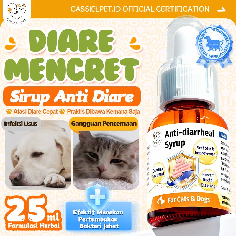Jual Cassiel Pet Obat Diare & Mencret Ampuh untuk Kucing/Anjing ...