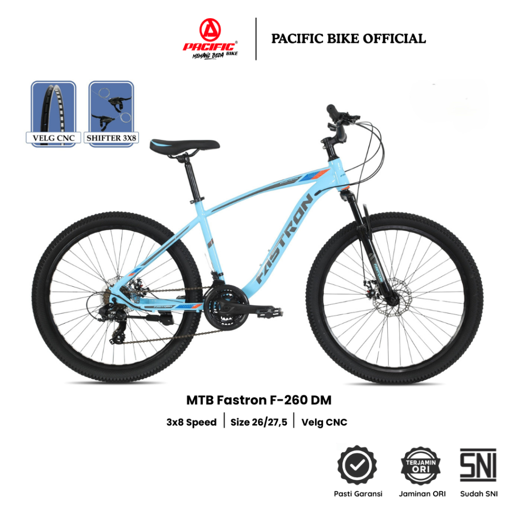 Jual Pacific Bike Sepeda Gunung Remaja dan Dewasa MTB Fastron F-260 DM ...