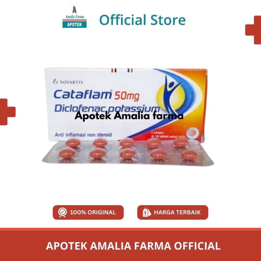 Jual NOVARTIS CATAFLAM 50MG /STRIP ISI 10 TABLET (BY APOTEK AMALIA ...