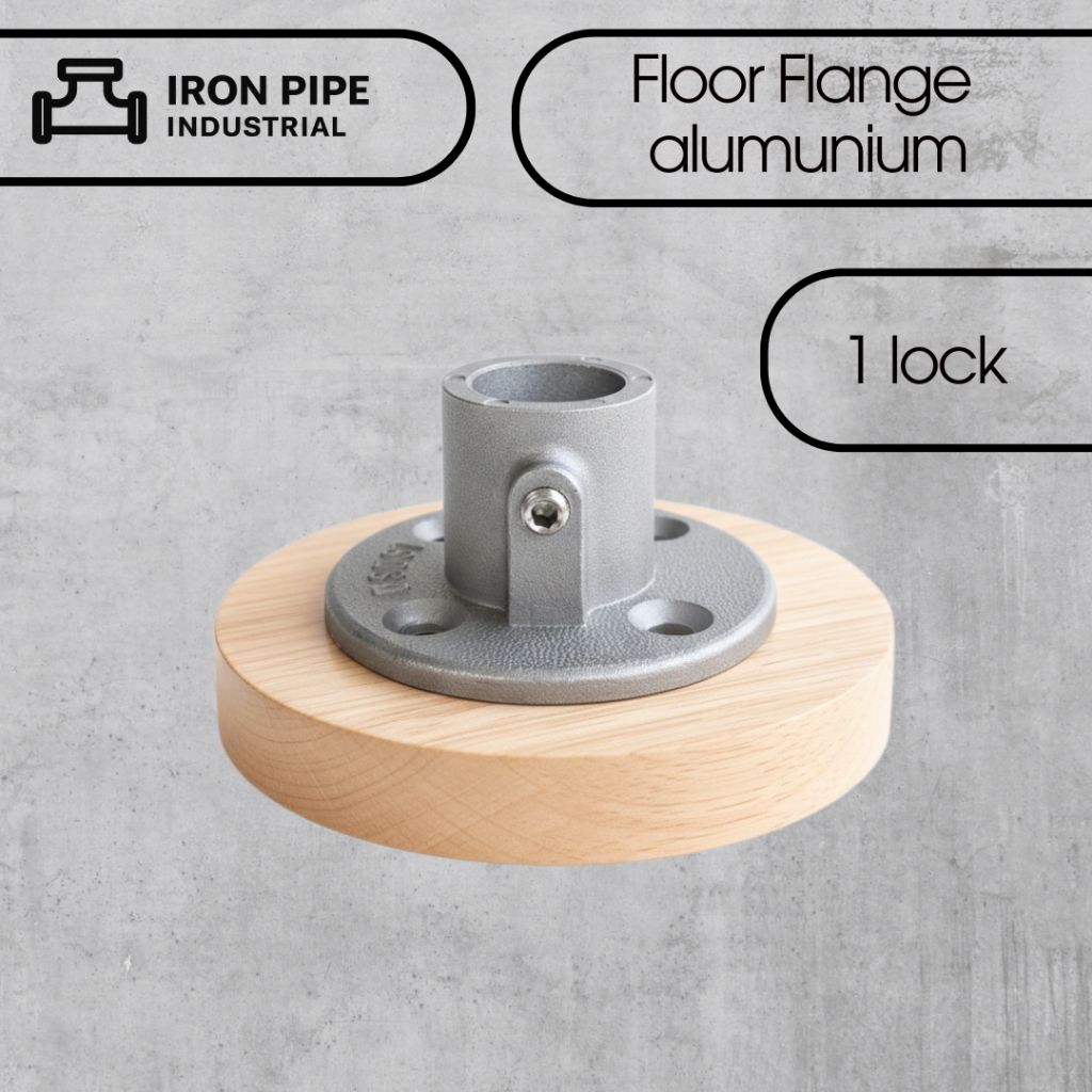 Jual Floor Flange Aluminium Industrial – Dudukan Pipa Besi dengan Lock ...