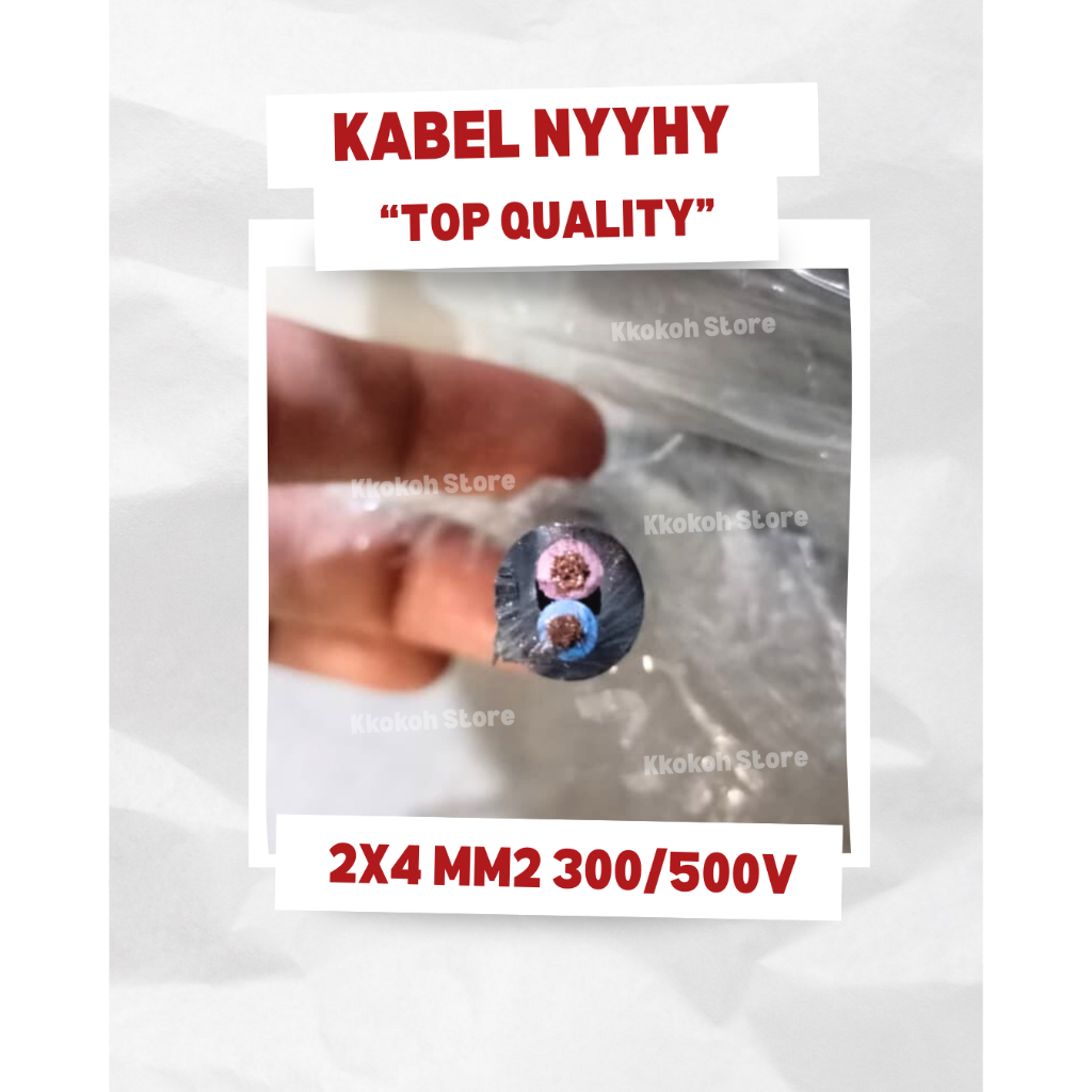 Jual Kabel NYYHY 2 x 4 MM Meteran SUPER KABEL SOLAR PANEL TOP QUALITY ...