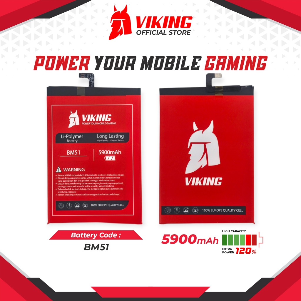 Jual VIKING Baterai BM51 Double Power for XiaoMi Mi Max 3 Batre Batrai ...