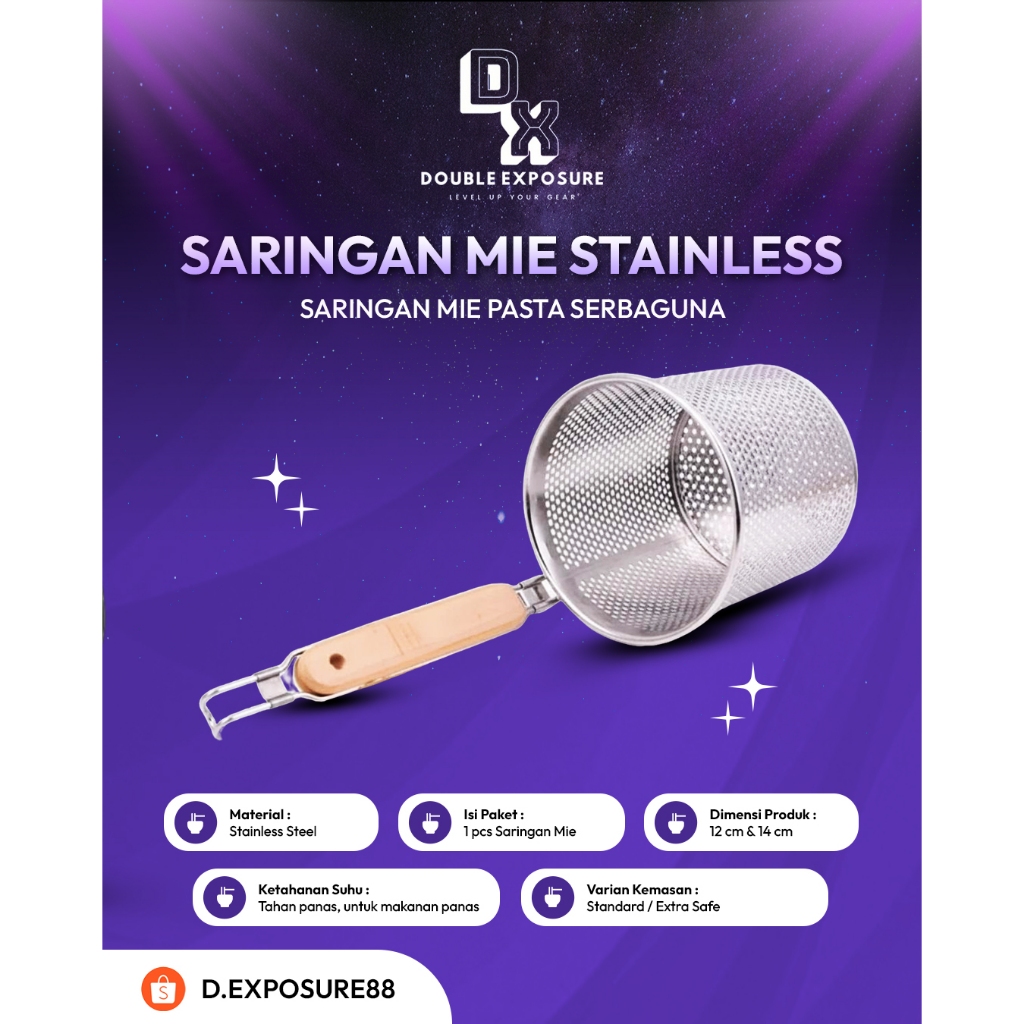 Jual SARINGAN MIE STAINLES • SARINGAN MIE PASTA SERBAGUNA | Shopee ...