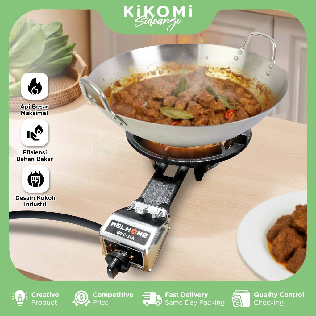 Jual Welhome WKC-31A Kompor Cor Gas Industri Satu Tungku Api Besar ...
