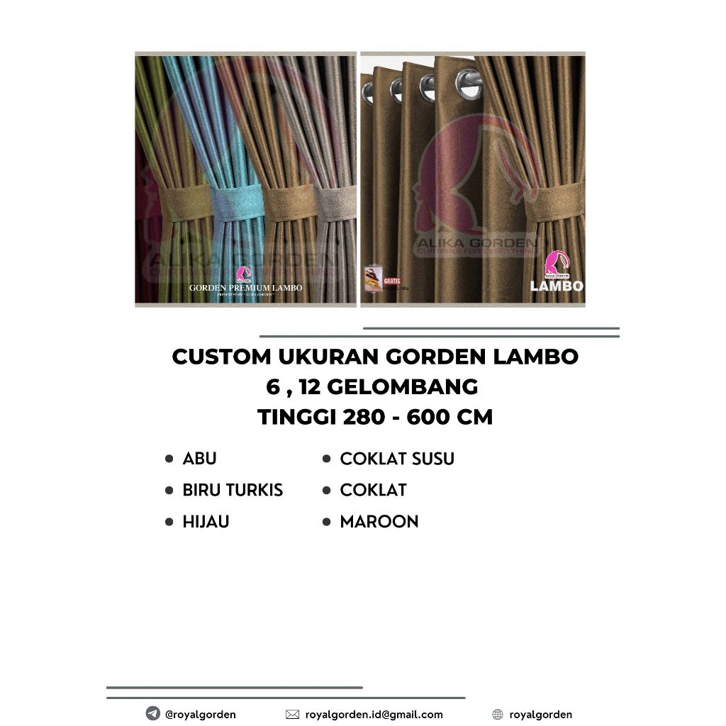 Jual Gordeng Custom 6 12 Gelombang Murah Terlaris Gorden Jendela ...
