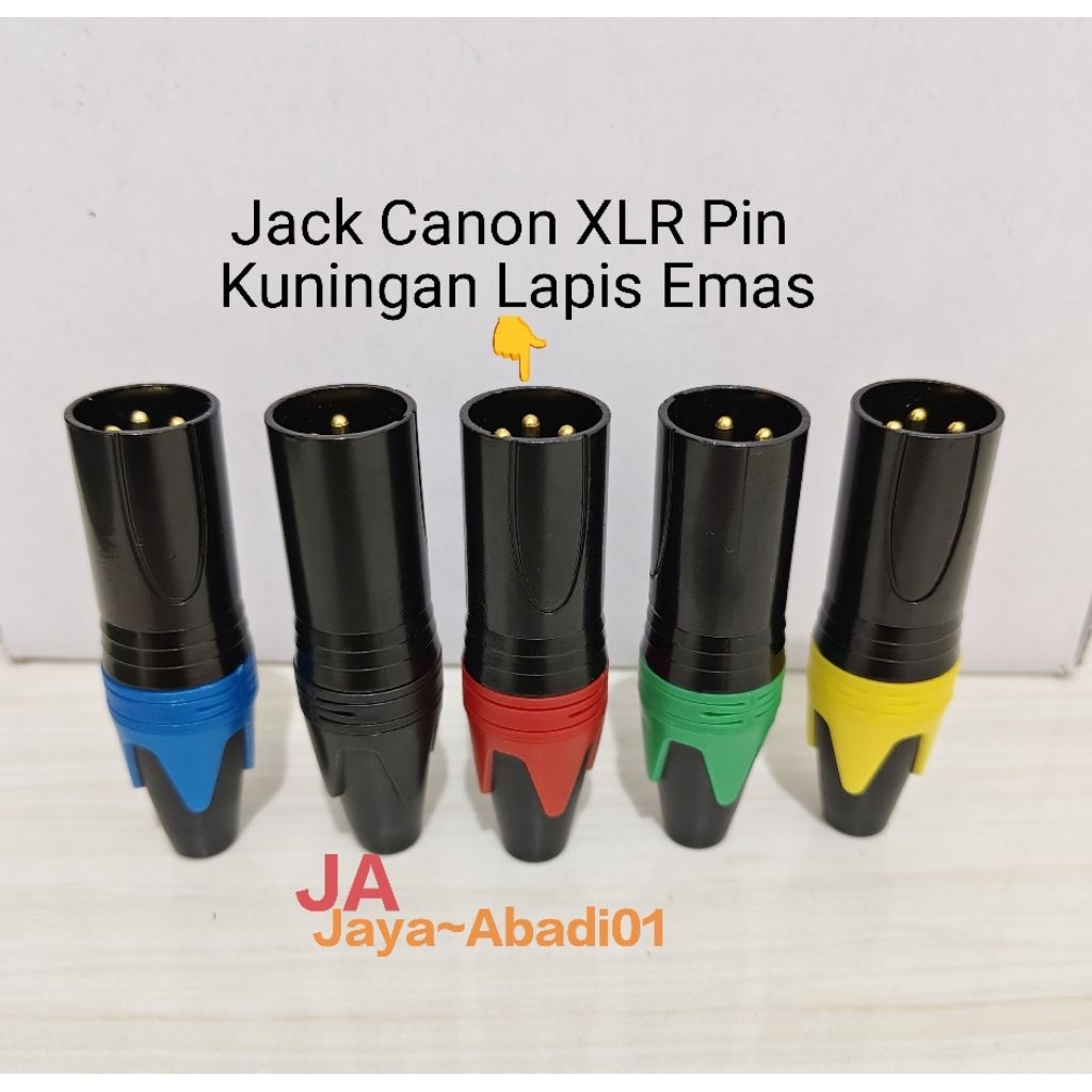 Jual Jack Canon XLR 3 Pin Gold Lapis Emas Original | Shopee Indonesia