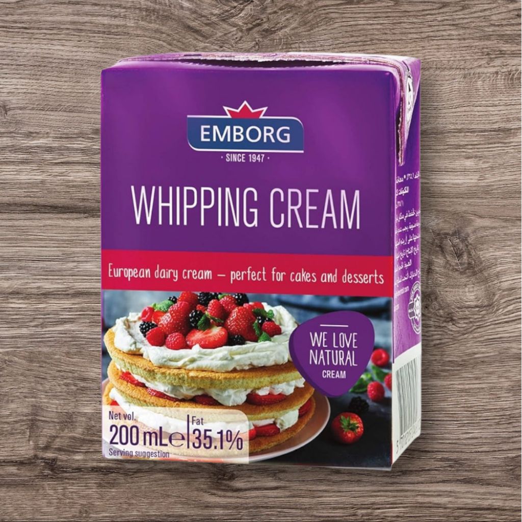 Jual Emborg cooking cream whipcream cair 200ml | Shopee Indonesia