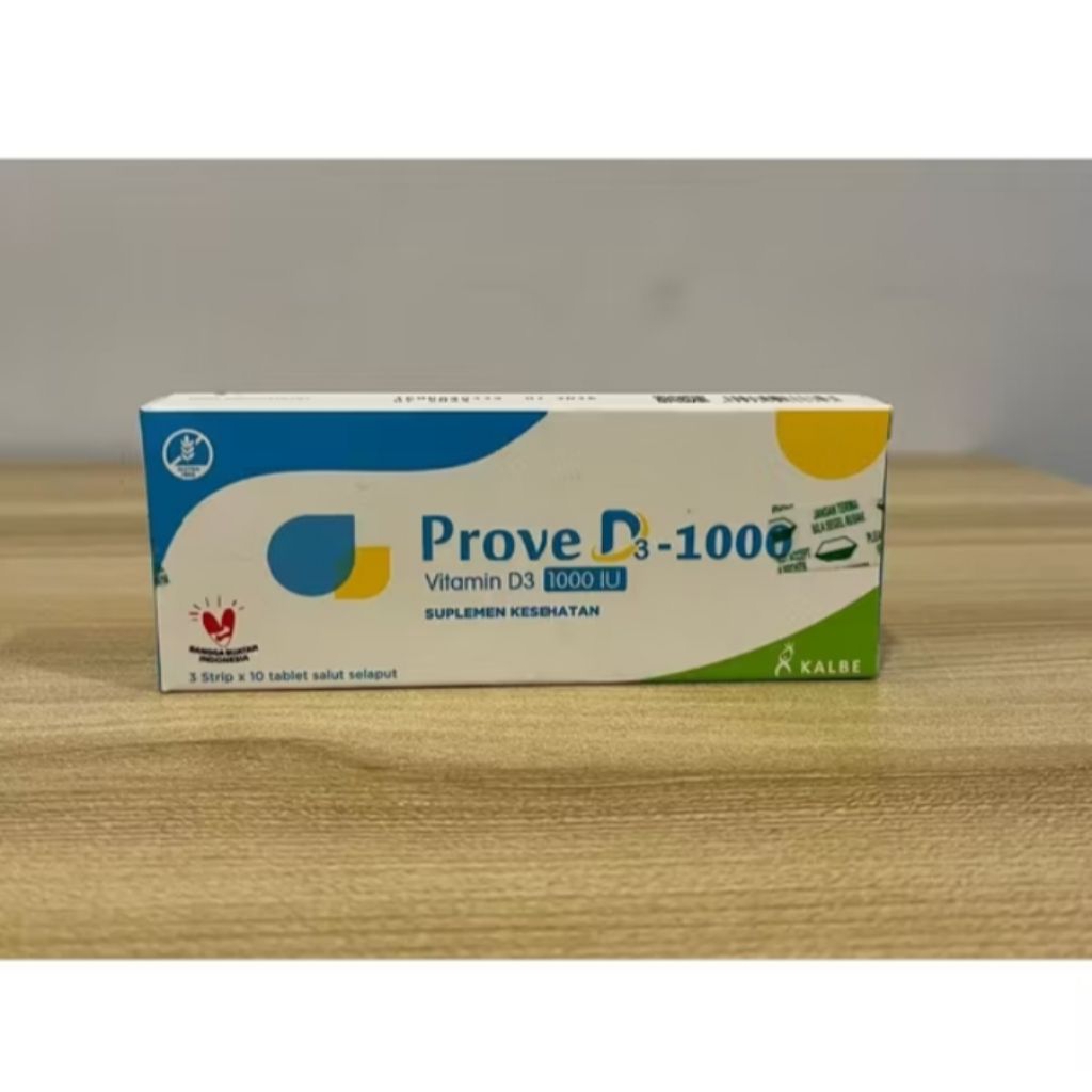 Jual Vitamin D3 Prove 1000 IU 30 Tablet - Menjaga Kesehatan Tulang dan ...