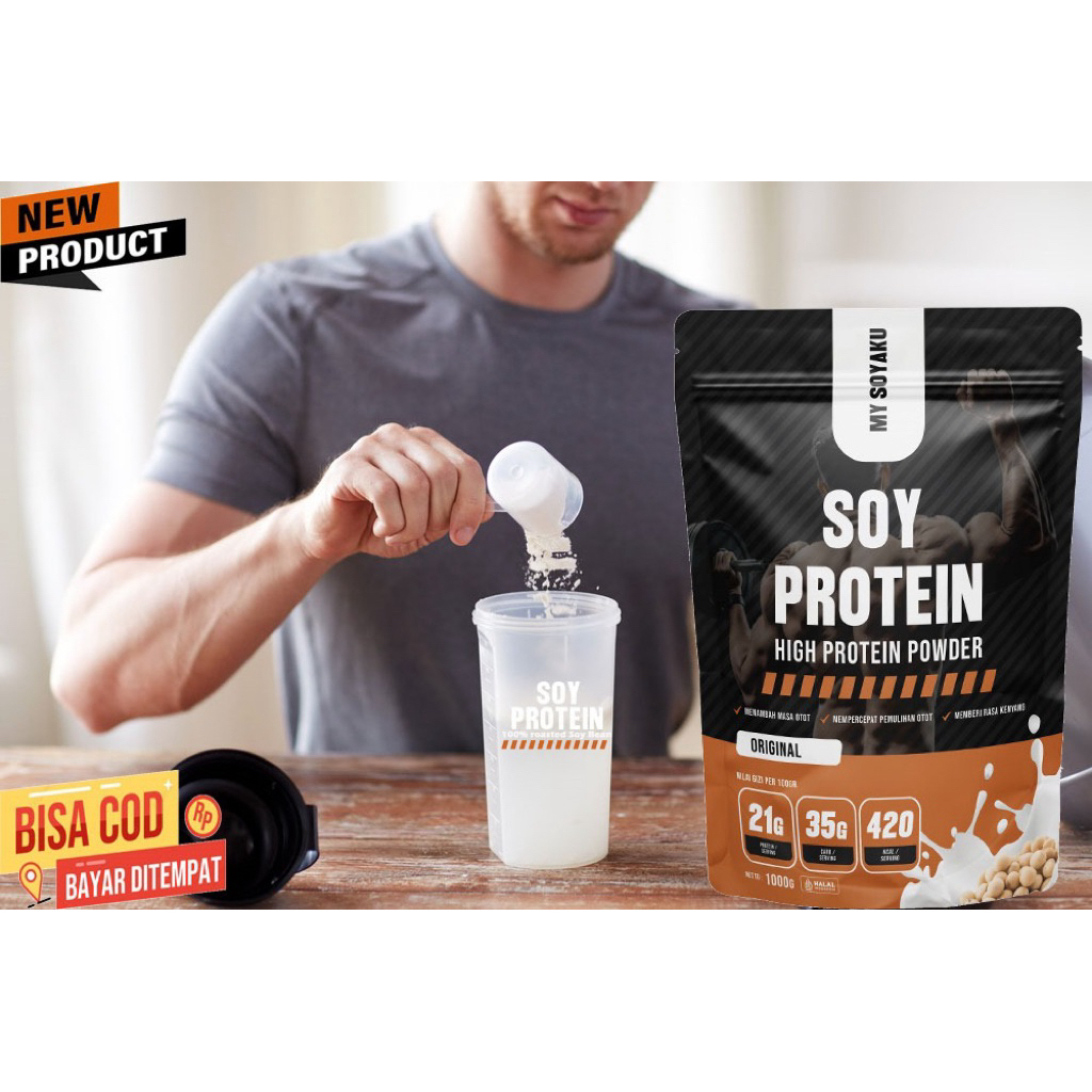 Jual WHEY PROTEIN SUSU KEDELAI BUBUK TINGGI PROTEIN 1000 GRAM 20 ...