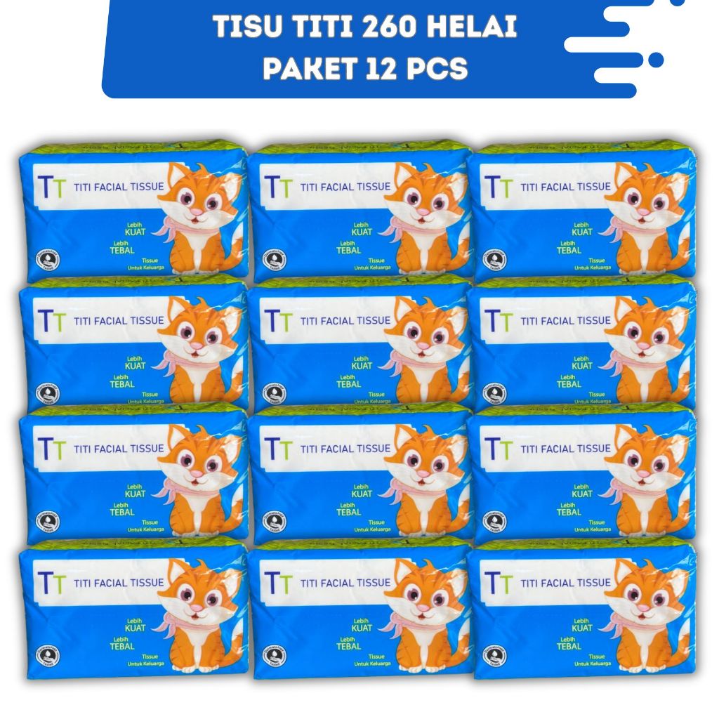 Jual PAKET 12 PCS TISSUE TITI 260 HELAI | Shopee Indonesia