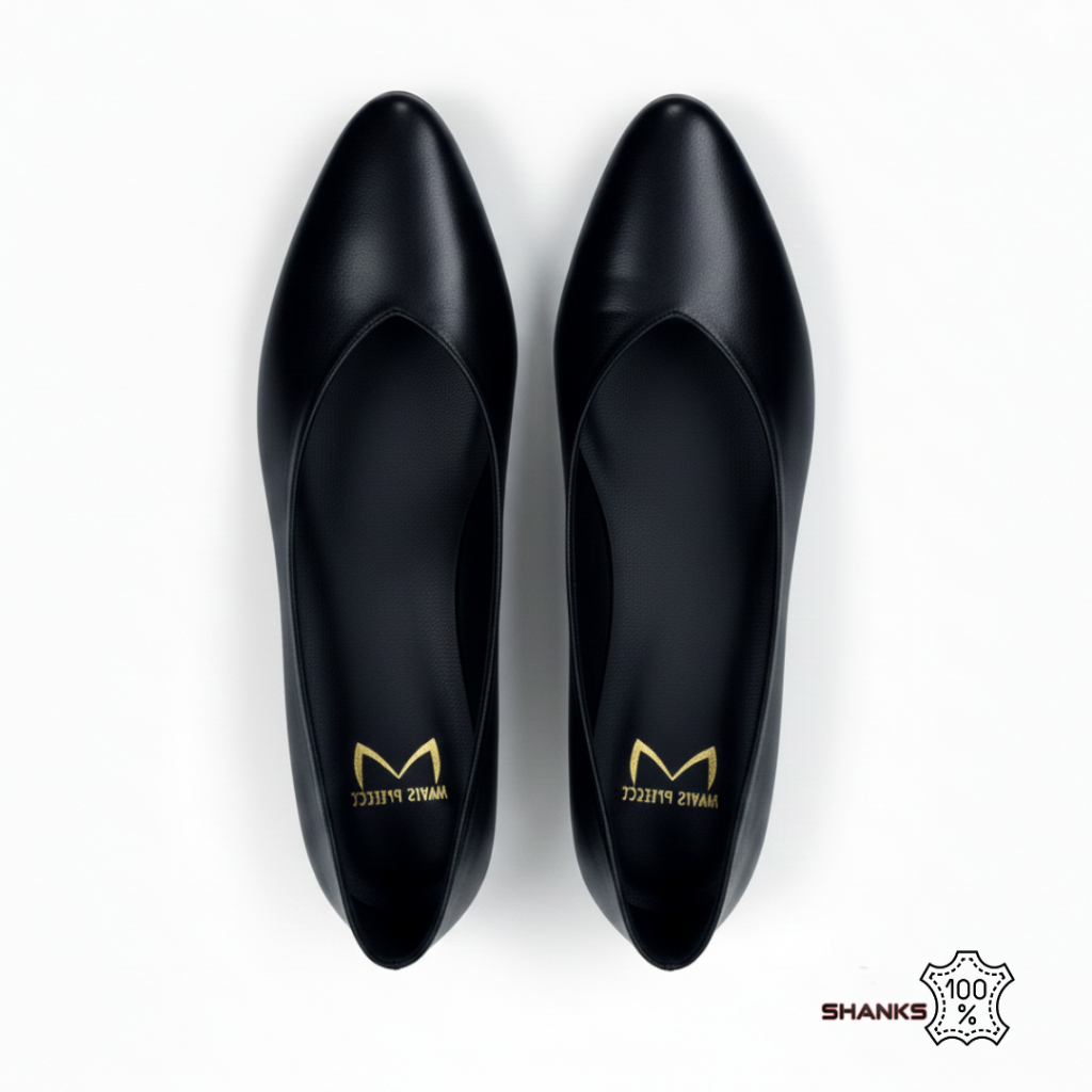 Jual SHANKS V FLAT Sepatu Semi Formal Hitam wanita Pantovel kerja ...