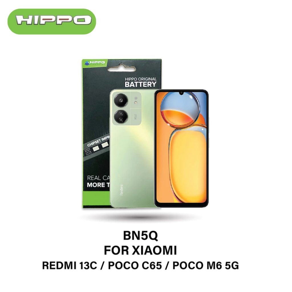 Jual Hippo Baterai BN5Q REDMI 13C / POCO C65 / POCO M6 5G 5000mAh ...